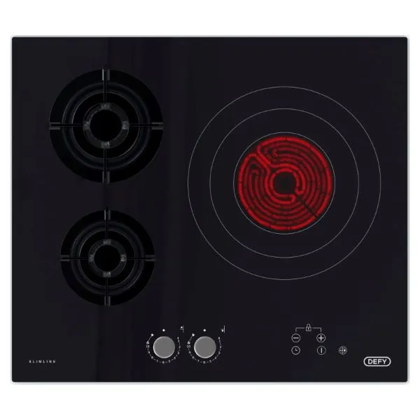 Defy Slimline Gas Electric On Glass Hob - Homeza